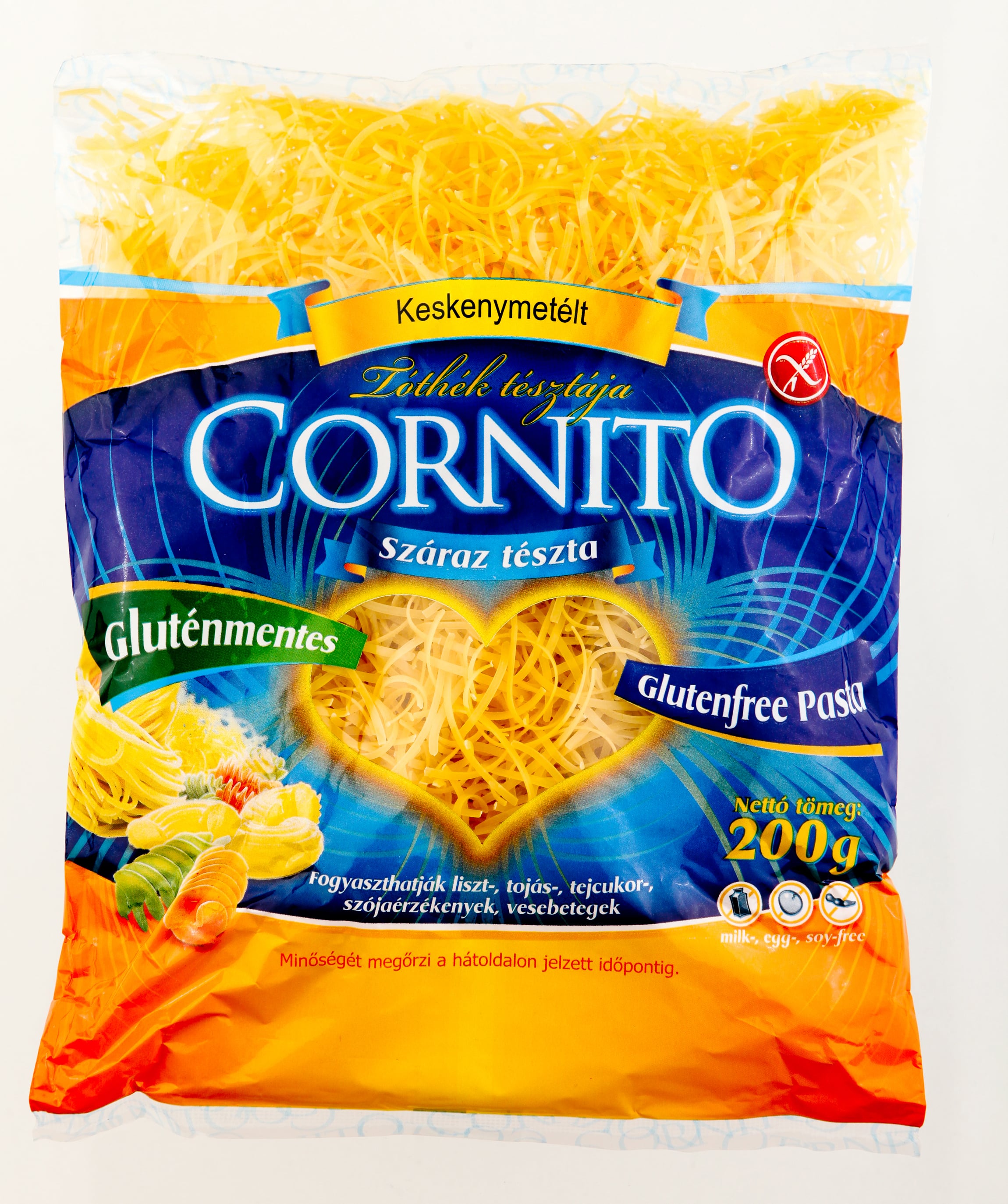 Cornito Cestoviny rezance tenké bezgluténové 200g – NAJTELO.COM